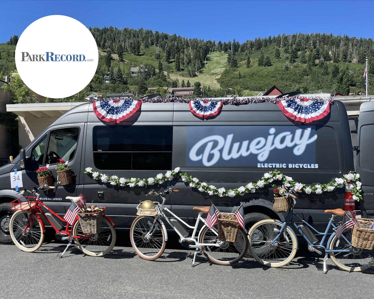 Bluejays were featured in the Fourth of July parade. – Bluejay Bicycles